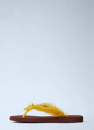 Marni Feather Embellished Sandals