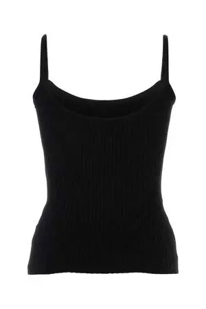 COURREGES Viscose Blend Top - Black