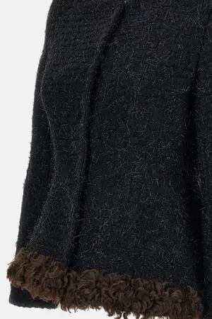 Simone Rocha Round Sculpt Faux Fur Detail Bustle Jacket - Multicolor