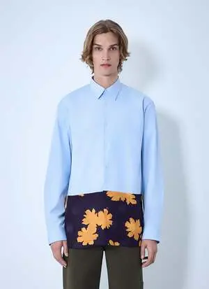 Dries Van Noten Contrast Cotton Shirt