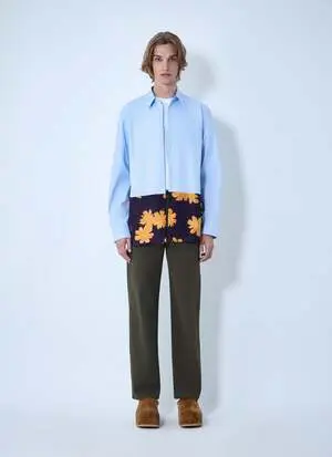 Dries Van Noten Contrast Cotton Shirt
