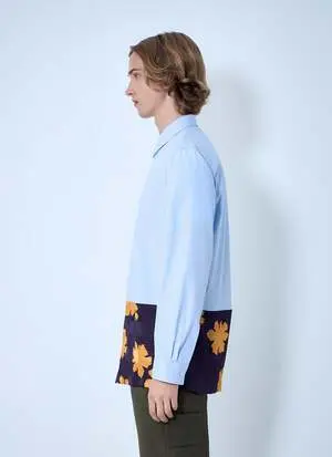 Dries Van Noten Contrast Cotton Shirt