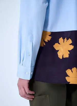Dries Van Noten Contrast Cotton Shirt