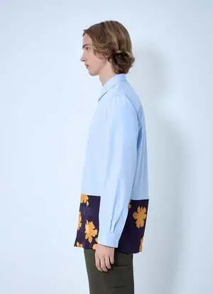 Dries Van Noten Contrast Cotton Shirt