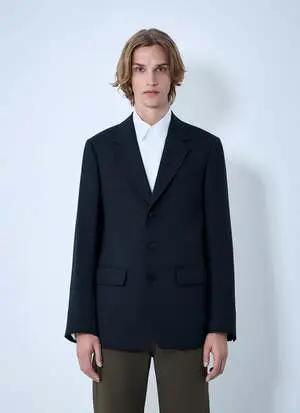 Dries Van Noten Single-breasted Wool Blazer - Black