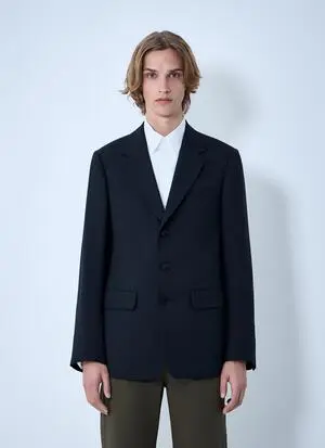 Dries Van Noten Single-breasted Wool Blazer - Black