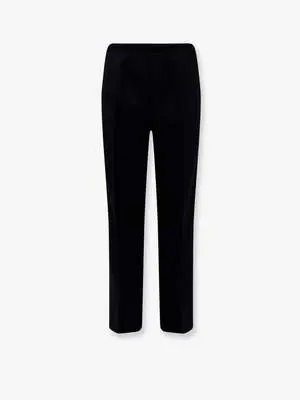 Loro Piana Petunia Cashmere, Silk And Virgin Wool Trousers - Black