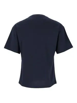 Saint Laurent Oversized Cotton T-shirt By - Blue