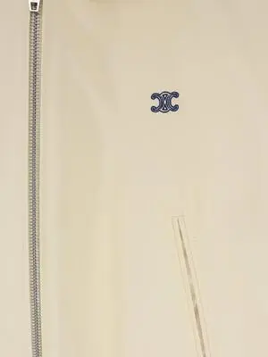 Celine Cotton Blend Jacket With Logo - Multicolor
