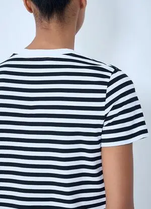 Max Mara Striped Cotton Jersey T-shirt - Black