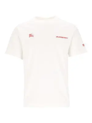 Burberry London Map Cotton T-shirt - White