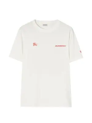 Burberry London Map Cotton T-shirt - White