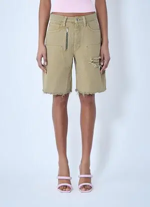 Alexander Wang Denim Shorts - Cream