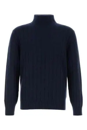 Brunello Cucinelli Midnight Cashmere Sweater - Blue