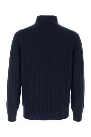 Brunello Cucinelli Midnight Cashmere Sweater - Blue