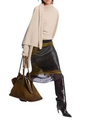 Attico Beige Sweater - Brown