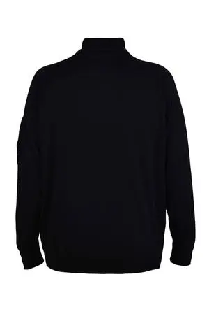 C.P. COMPANY Half-zip Knit Pullover - Black