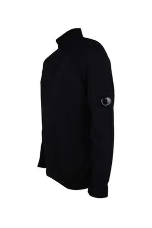 C.P. COMPANY Half-zip Knit Pullover - Black