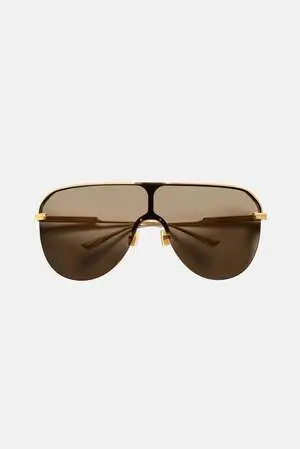 Bottega Veneta Long Ribbon Shield Sunglasses - Multicolor