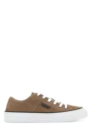 Brunello Cucinelli Cappuccino Suede Sneakers - Brown