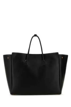 Balenciaga Leather Carry All Hampton Shopping Bag - Black