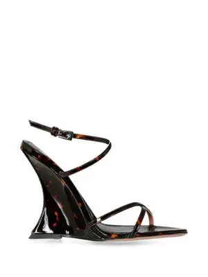 Paris Texas Nina Wedge Sandals - Brown