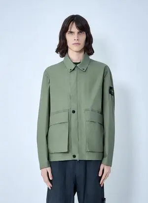 Stone Island Cotton Twill Field Jacket - Green