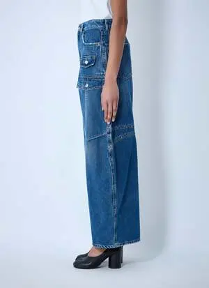 Sportmax Wide-leg Denim Trousers