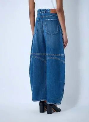 Sportmax Wide-leg Denim Trousers