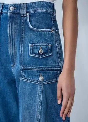 Sportmax Wide-leg Denim Trousers