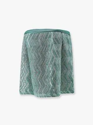Missoni Viscose Blend And Sequin Mini Skirt - Multicolor