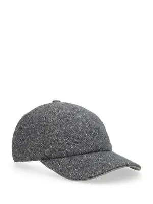 Eleventy Ribbed Cashmere And Silk Blend Cap - Gray