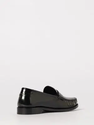Saint Laurent Le Loafer Brushed Leather Loafers - Black