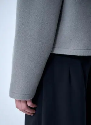 RIER Oversized Polo Knit Jumper - Gray