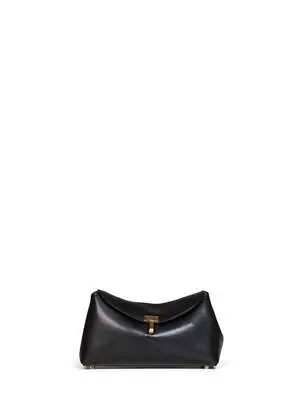 TOTEME Black Mini T-lock Clutch Bag - Multicolor