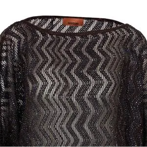 Missoni Viscose Blades Zig Zag Cover-up Kaftan - Brown