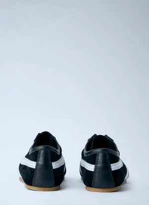 Dries Van Noten Suede Trimmed Sneakers - Black