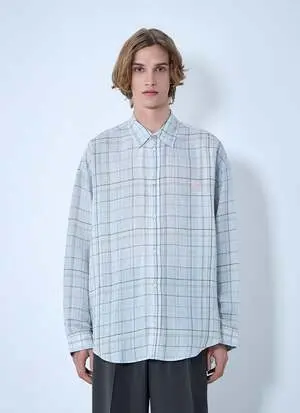 Acne Studios Plaid Button-up Shirt - Gray