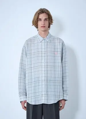 Acne Studios Plaid Button-up Shirt - Gray