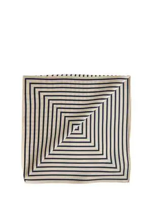 TOTEME Silk Scarf With Monogram Print - Multicolor