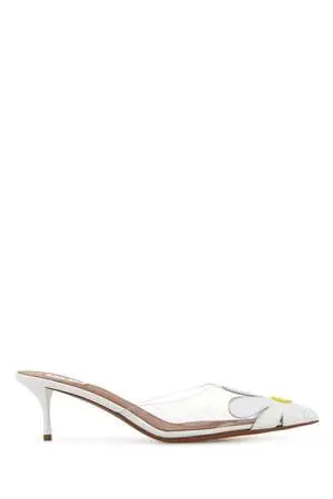 Alaïa Pvc And Leather Mules - White
