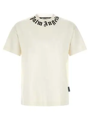 Palm Angels Neck Logo' T-shirt - Multicolor