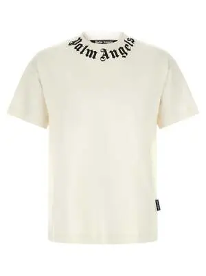 Palm Angels Neck Logo' T-shirt - Multicolor