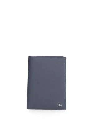 FERRAGAMO Gancini Compact Wallet - Blue