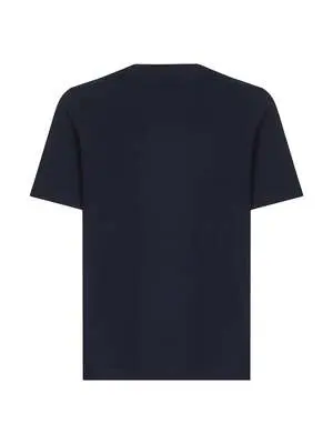 Brunello Cucinelli Blue Solomeo Crest T-shirt