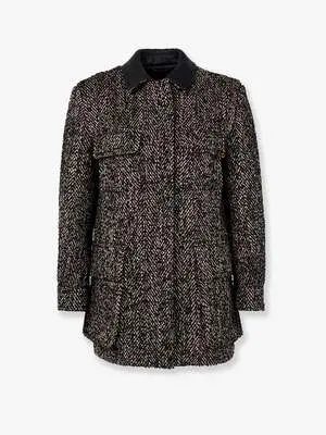 Max Mara Angio Virgin Wool Coat - Multicolor