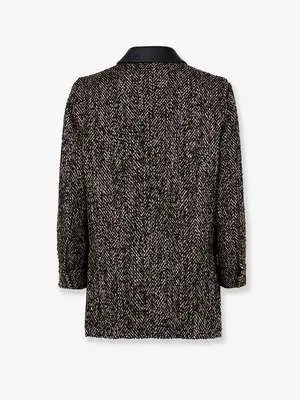 Max Mara Angio Virgin Wool Coat - Multicolor