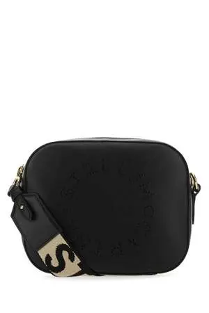 Stella McCartney Alter Mat Mini Stella Logo Crossbody Bag - Black