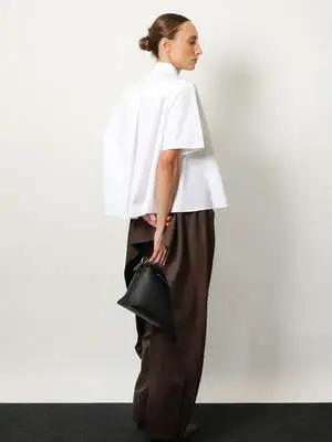 Loewe Cotton And Silk Blend Trousers