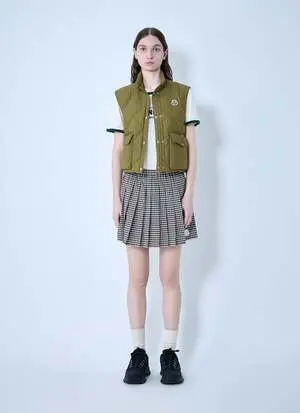 Moncler Quilted Down Vest - Green